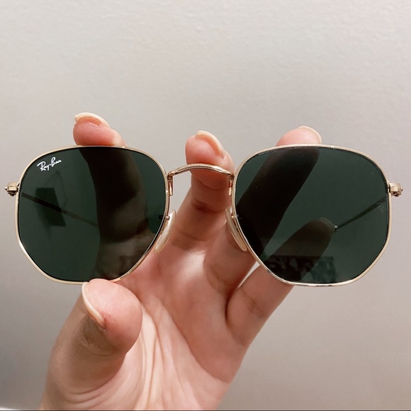 Ray-Ban | Accessories | Rayban Hexagonal Flat Lenses | Poshmark
